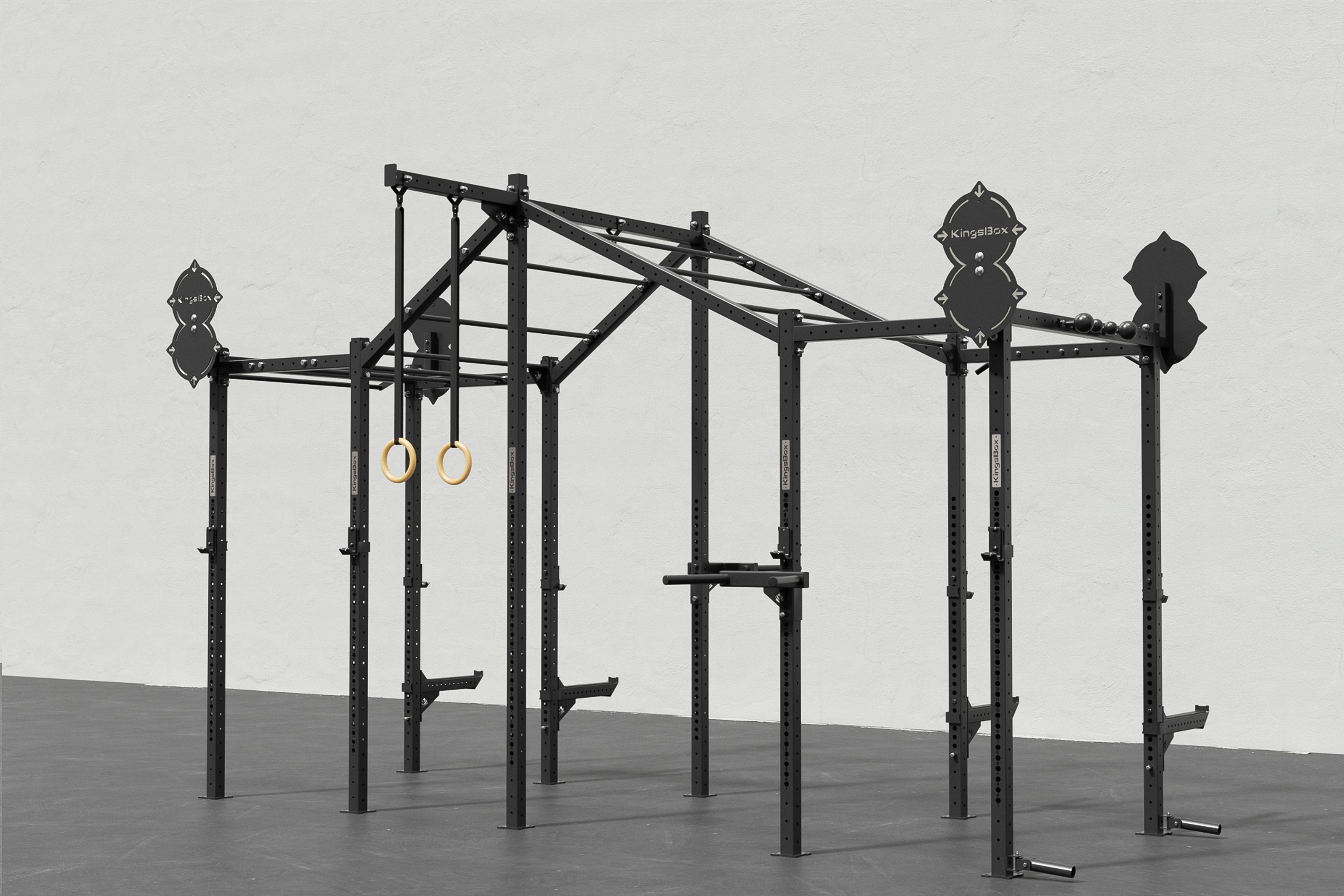 Mighty Hero Rig | Custom Freestanding Gym Rig with Monkey Bars | KingsBox