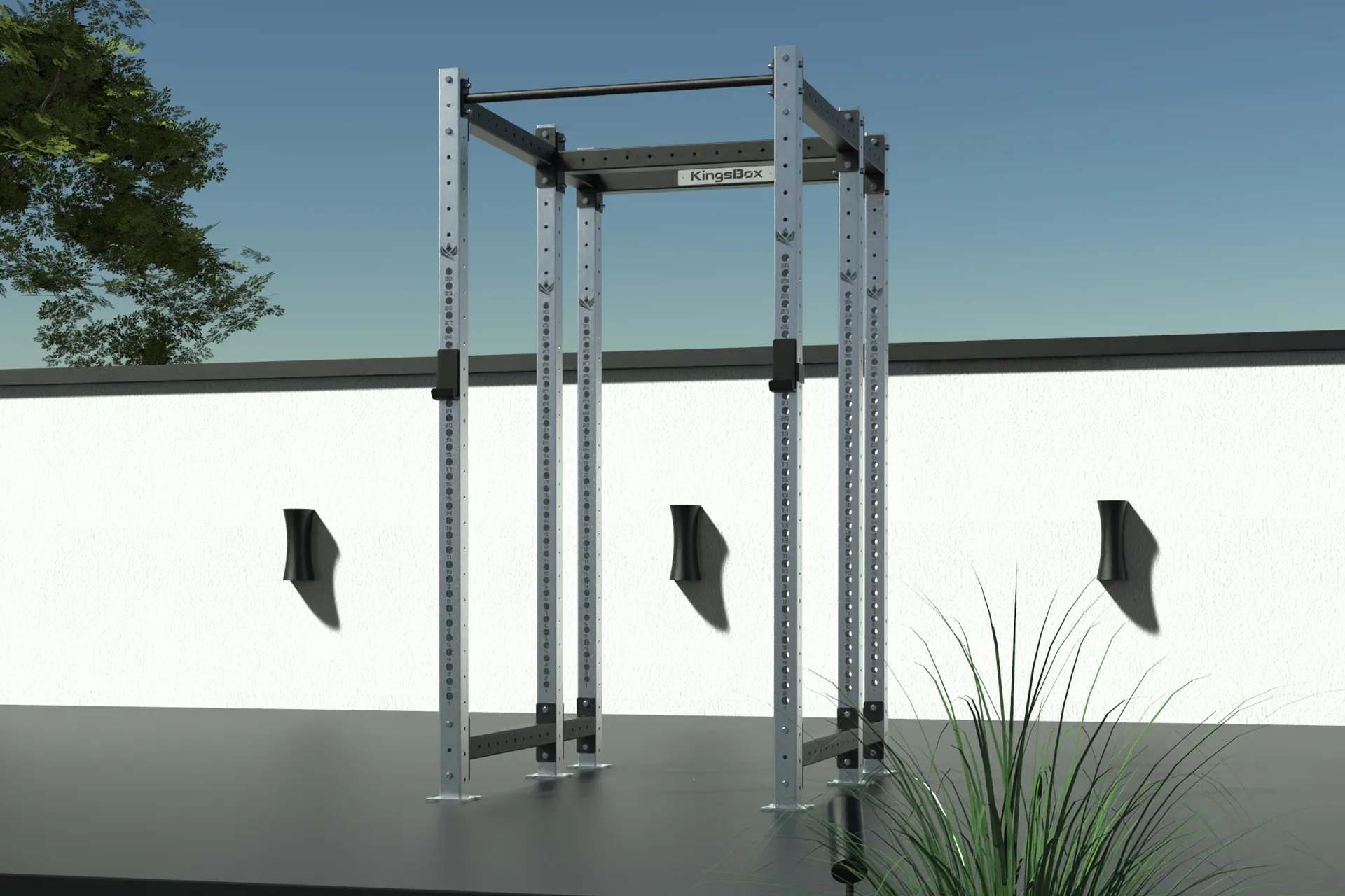 Mighty Power Rack sx-37 de acero inoxidable | Rack de entrenamiento ...