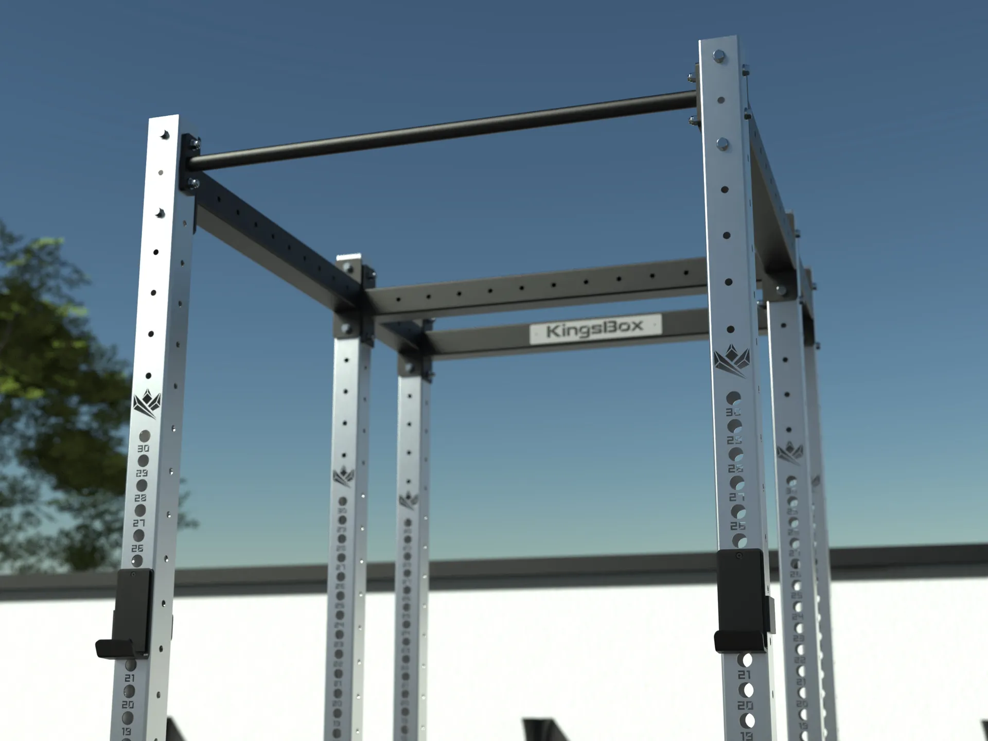 Mighty Power Rack sx-37 de acero inoxidable | Rack de entrenamiento ...